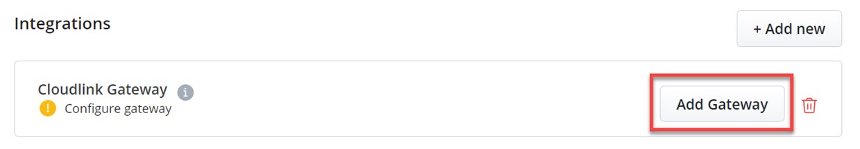 Integrar o CloudLink Gateway com Mitel Administration
